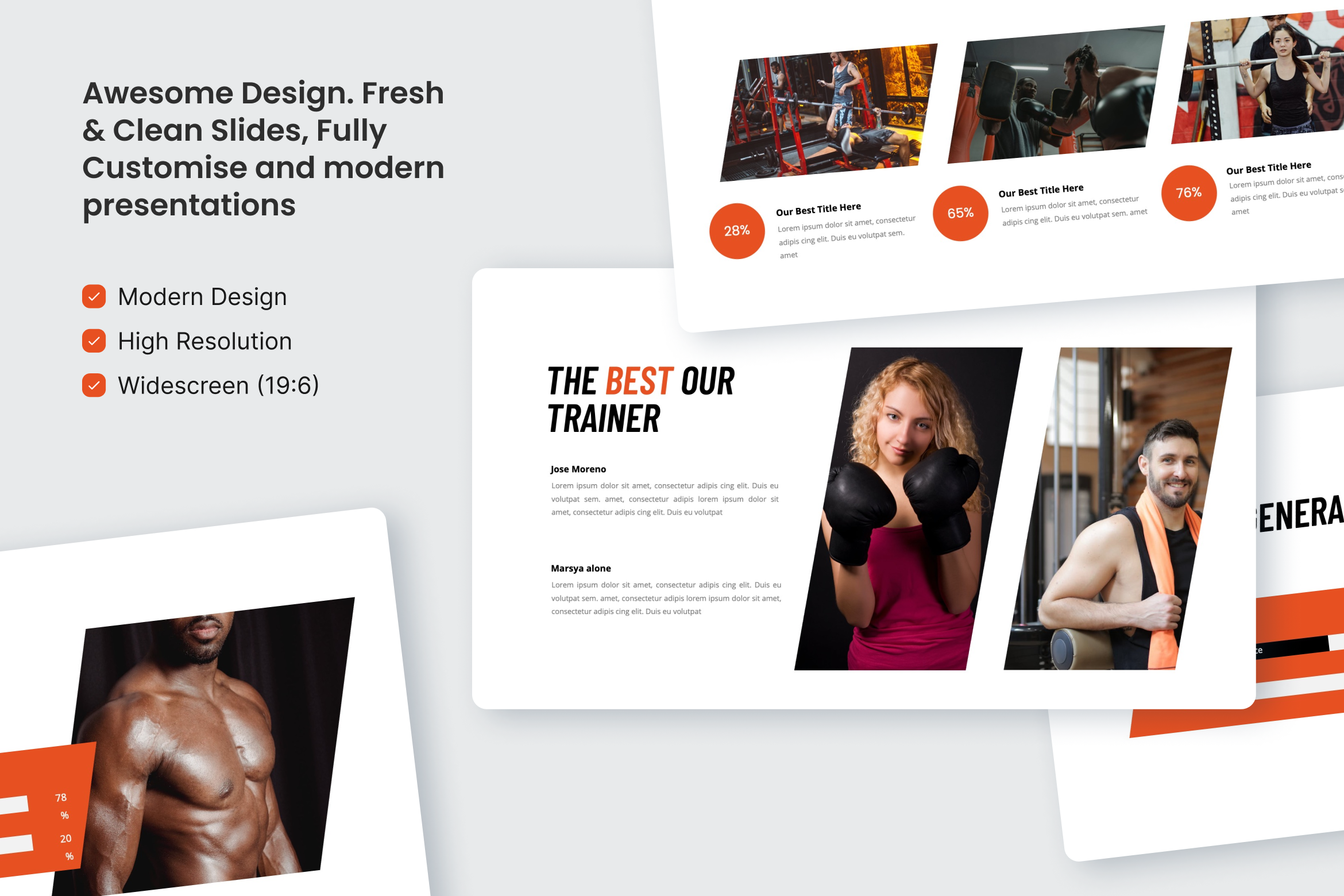 Gym Fitness PowerPoint Template, Presentation Templates | GraphicRiver