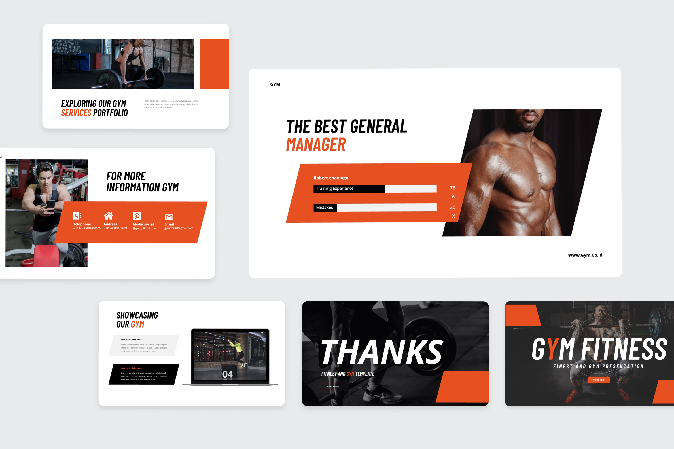 Gym Fitness PowerPoint Template, Presentation Templates | GraphicRiver