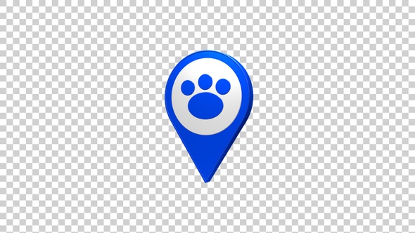 Zoo Map Pin Location Icon, Motion Graphics | VideoHive