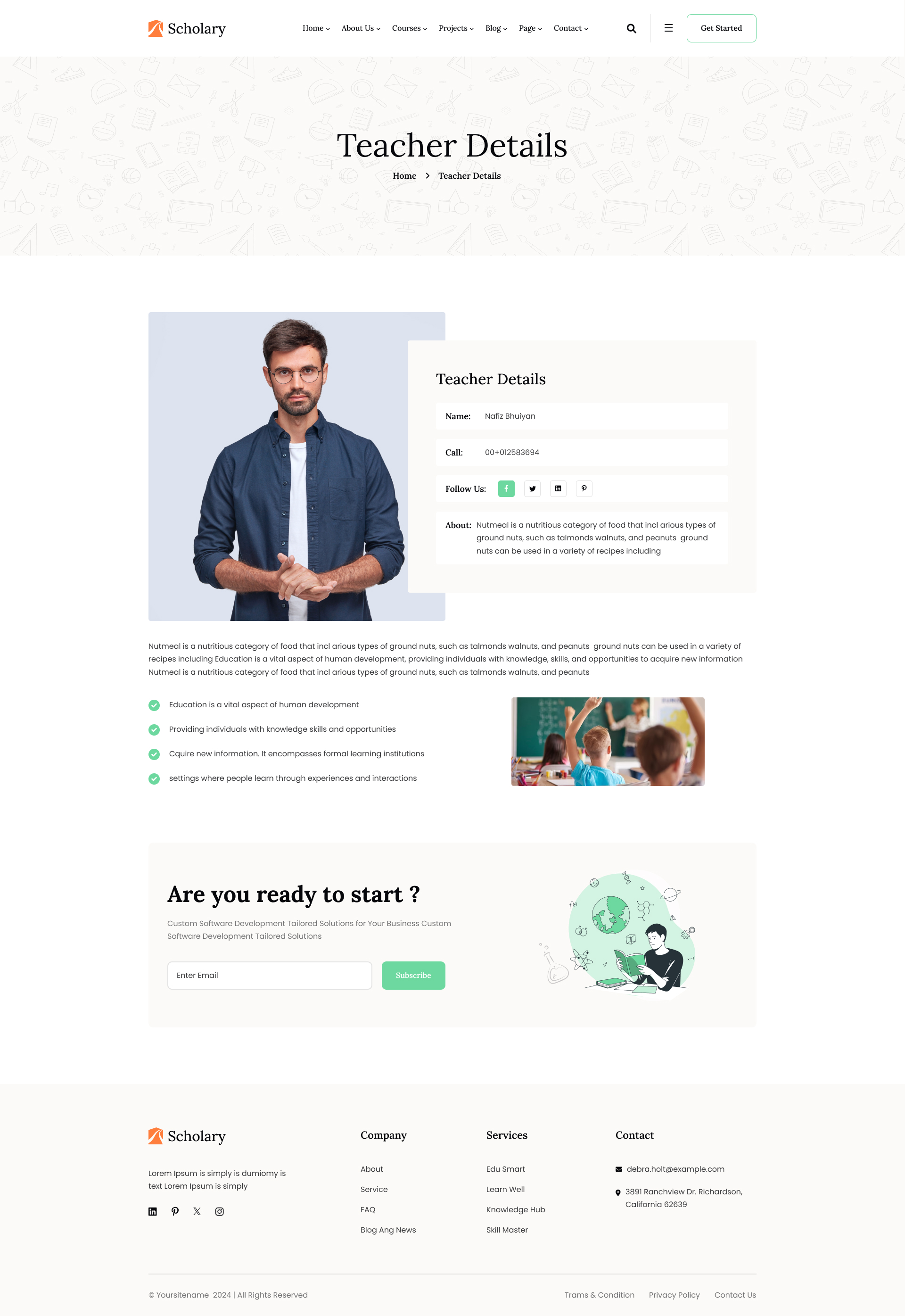 Scholary - University, School and Coaching Figma Template by Mugli
