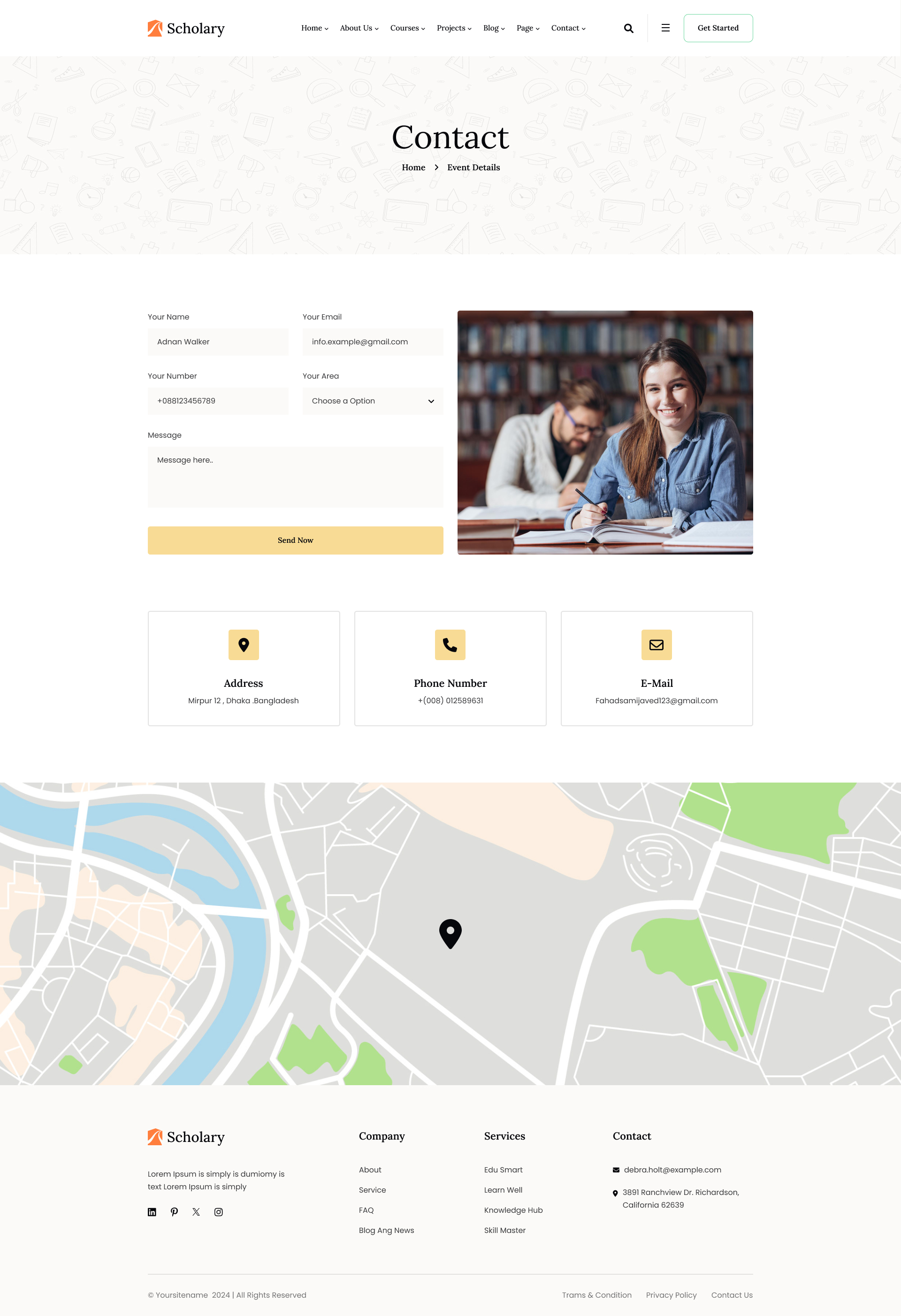 Scholary - University, School and Coaching Figma Template by Mugli