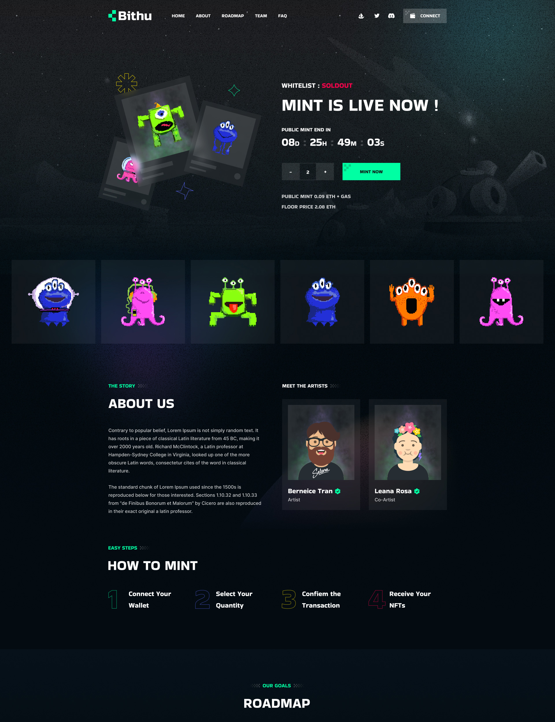 Bithu - NFT Minting/Collection with Smart Contract (React JS+Solidity ...