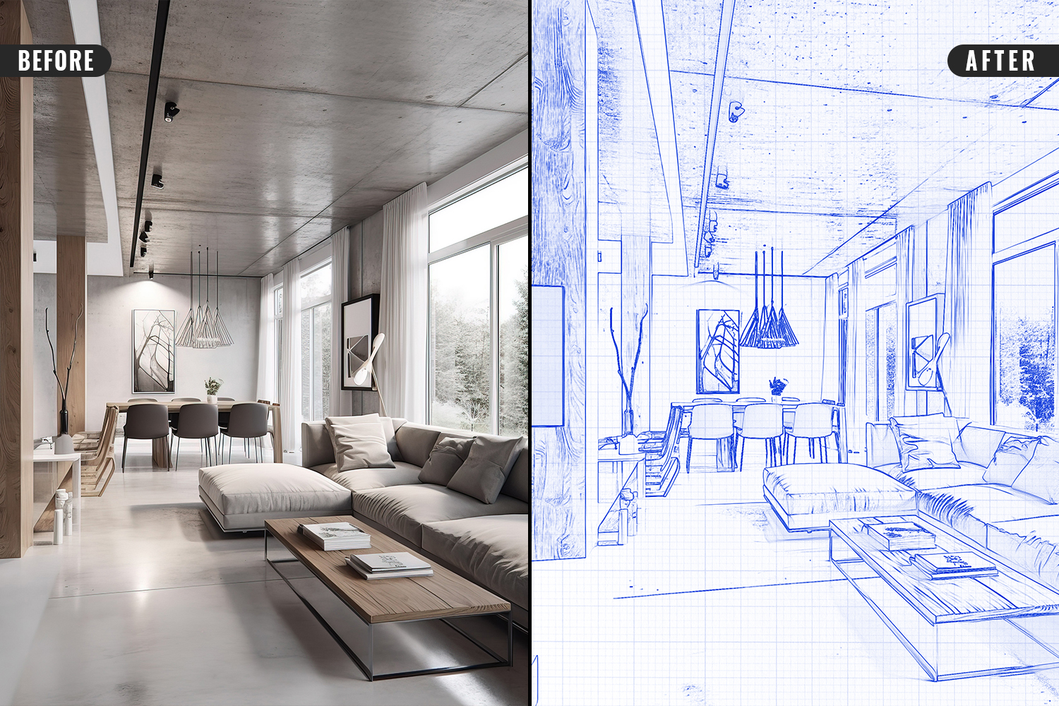 Blueprint Photo Effect, Add-ons | GraphicRiver