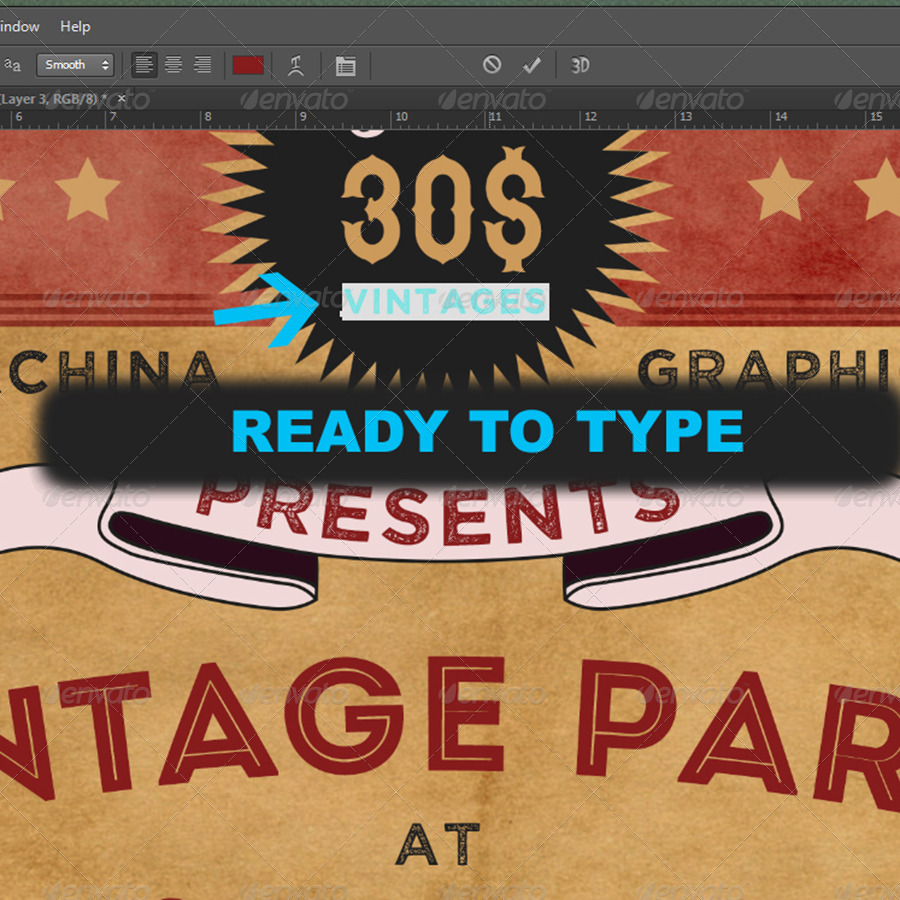 Vintage Poster Template, Print Templates | GraphicRiver