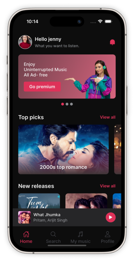 Online Music Streaming App | Music Player App | Music App | React ...