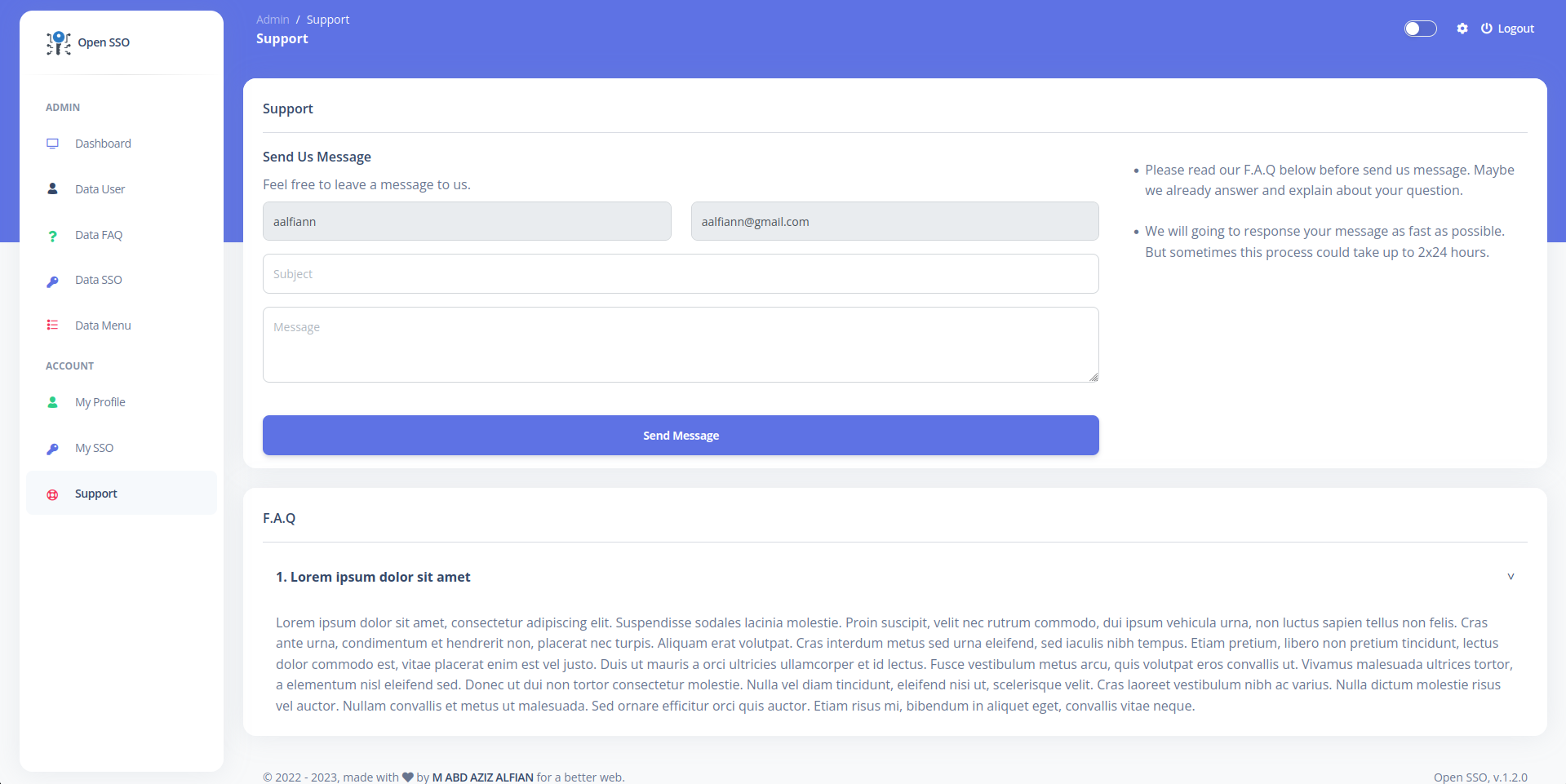 Open Sso Single Sign On Nodejs By Aalfiann Codecanyon
