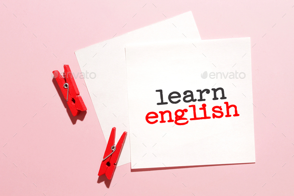 Learn English word written on card. Stock Photo by margaritaylita ...