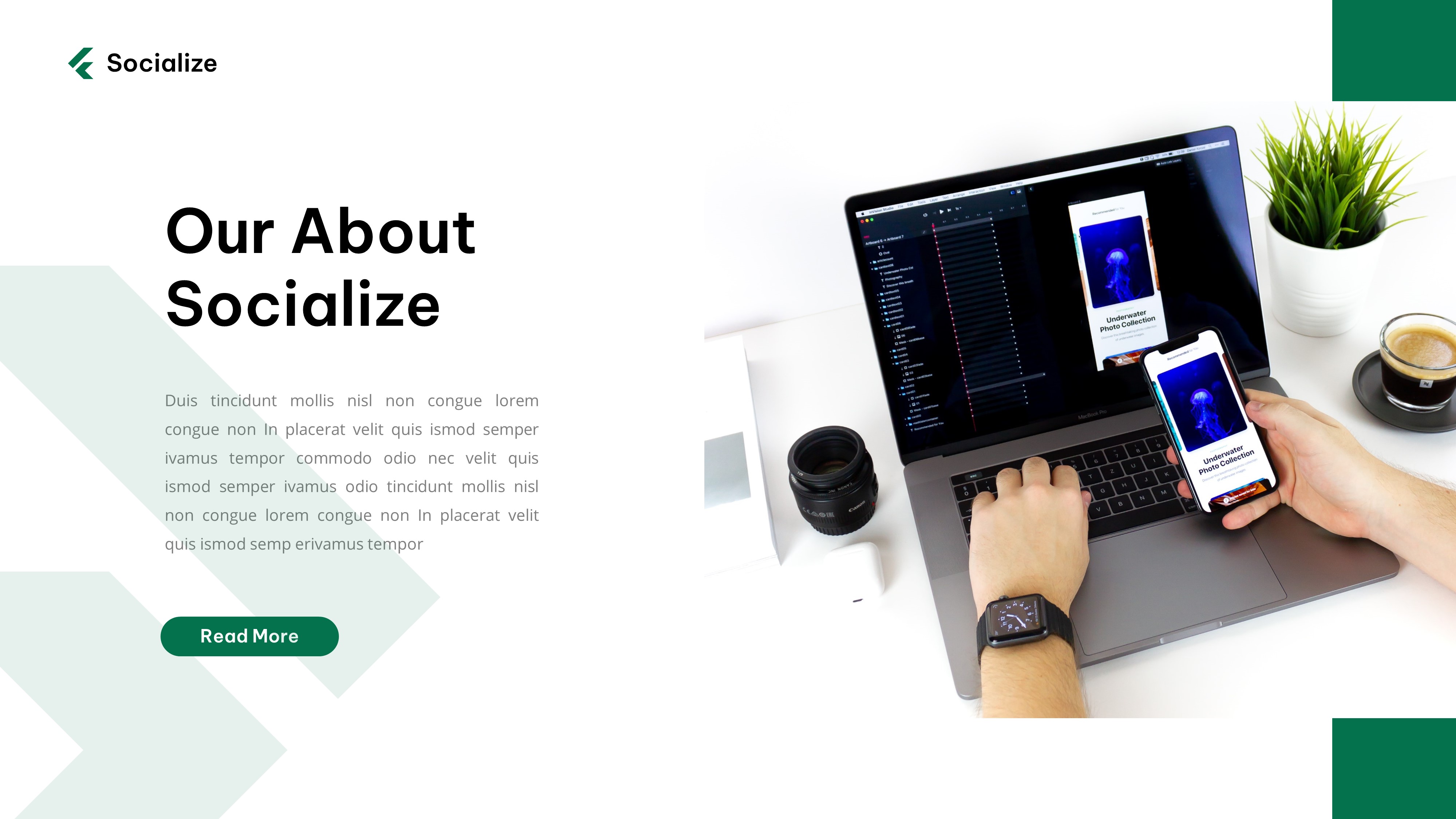 Socialize - Social Media Google Slide Presentation Template ...