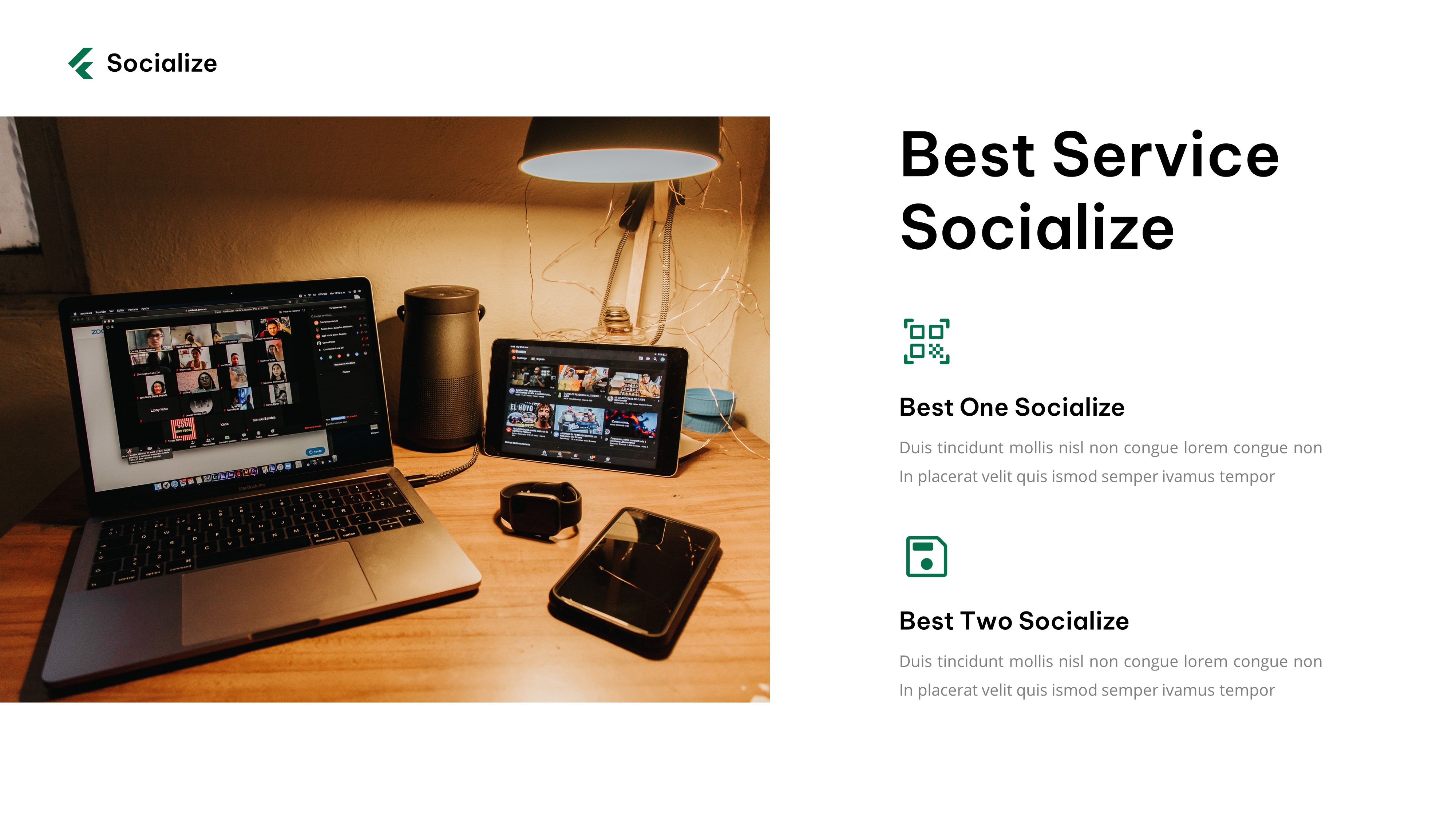 Socialize - Social Media Google Slide Presentation Template ...