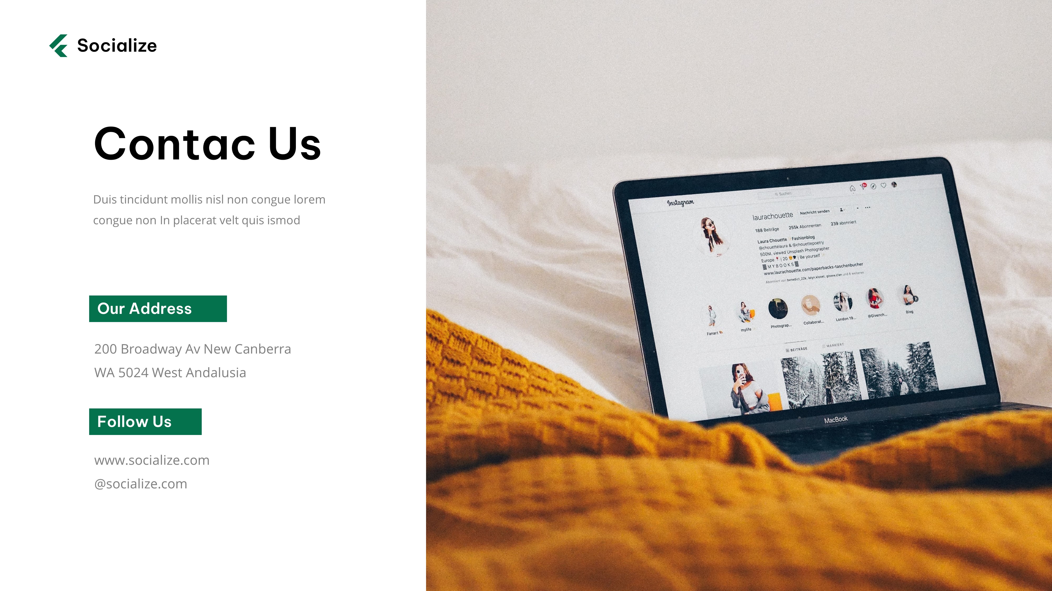 Socialize - Social Media Google Slide Presentation Template ...