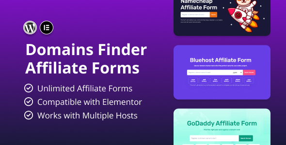 Hosting Domains Finder (Affiliate Forms) by modeltheme | CodeCanyon