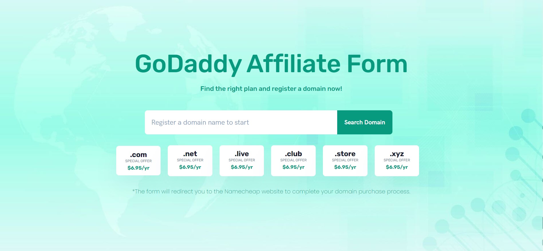 Hosting Domains Finder (Affiliate Forms) by modeltheme | CodeCanyon
