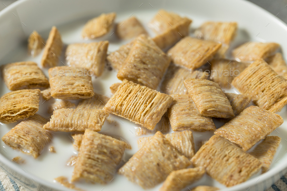 Healthy Wheat Squares Breakfast Cereal Stock Photo by bhofack2 | PhotoDune