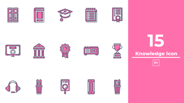 Knowledge Icon Premiere Pro, Premiere Pro Templates | VideoHive