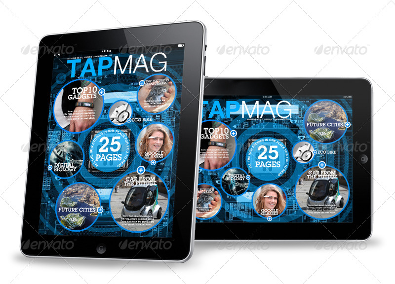 Tabmag Tablet Magazine Template, Print Templates | GraphicRiver