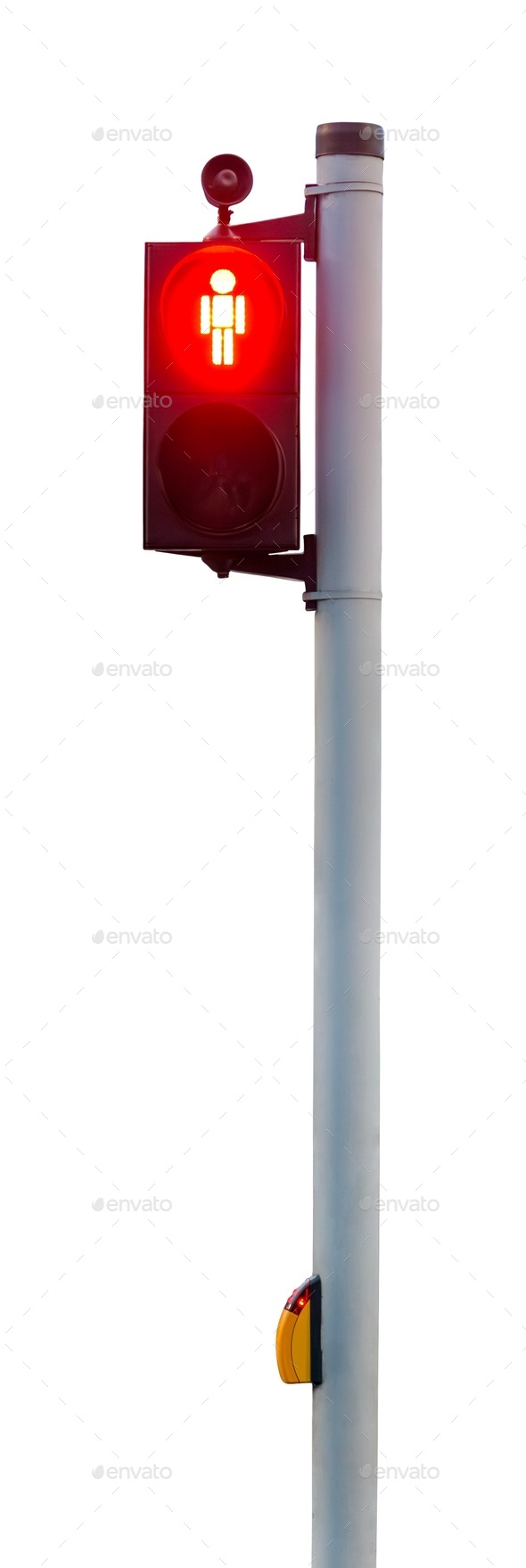 Red light on pedestrian traffic light Stock Photo by mkos83 | PhotoDune