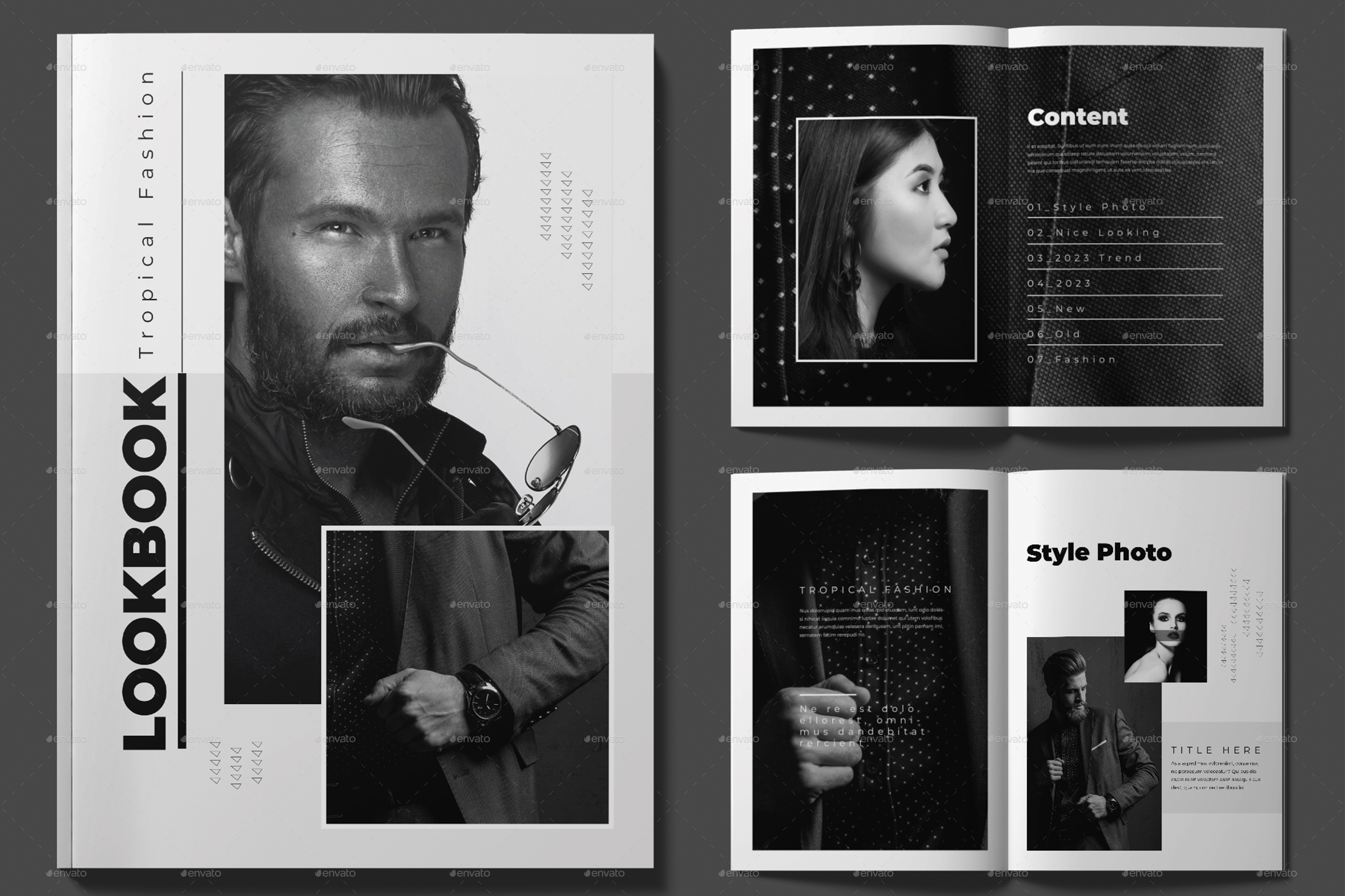 Look Book Template, Print Templates | GraphicRiver