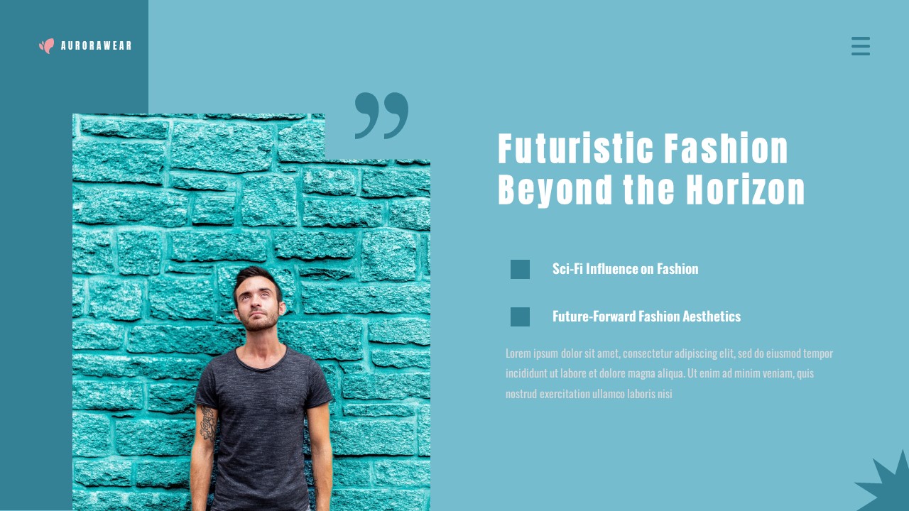 Aurorawear - Modern Creative Powerpoint Template, Presentation Templates