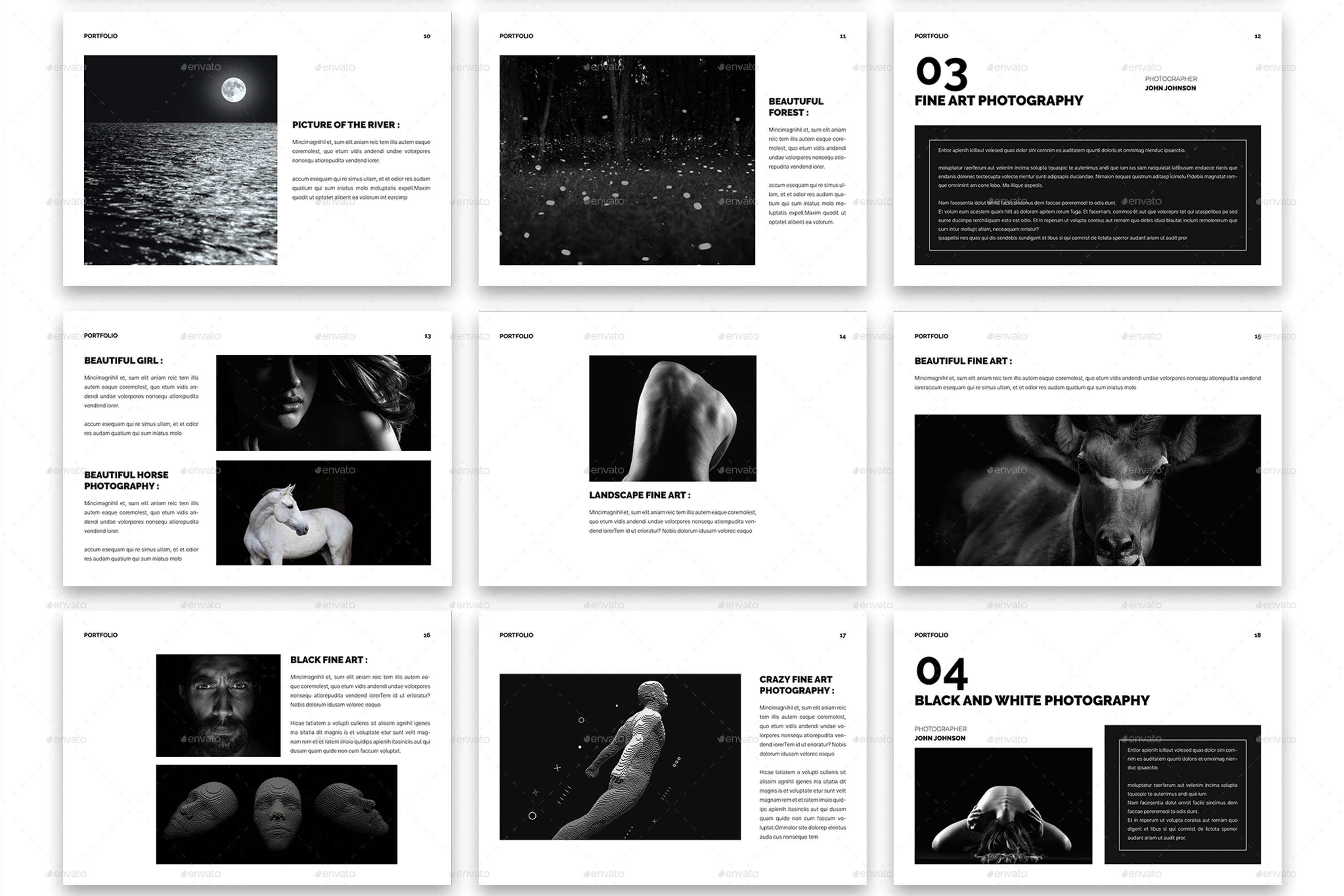 Photo Book Portfolio Design Template, Print Templates | GraphicRiver