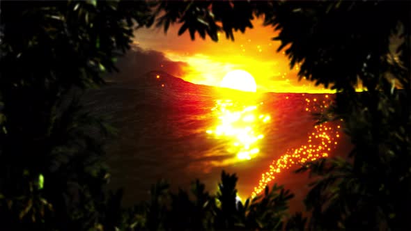 Sunset | Magic landscape background, Motion Graphics | VideoHive