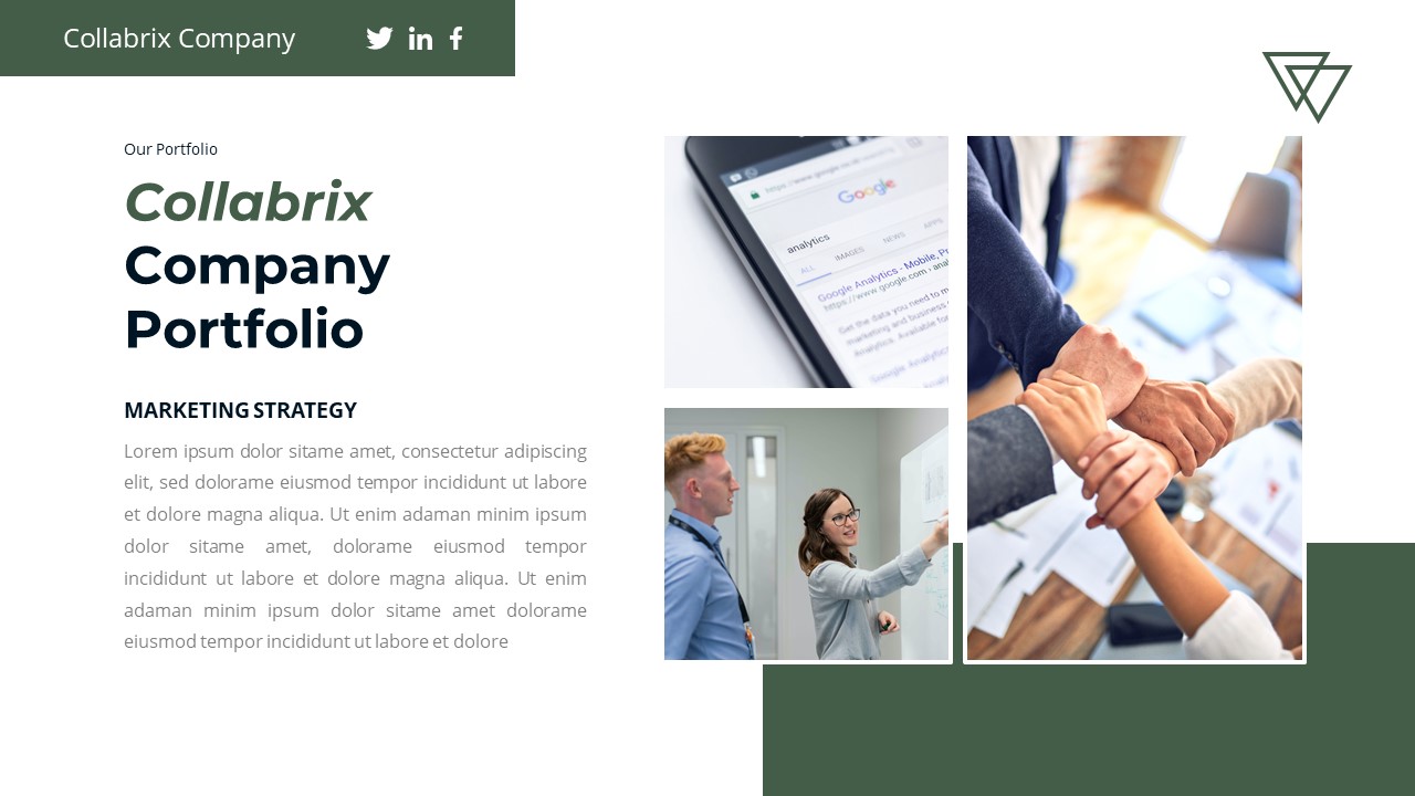 Collabrix – Marketing Agency Google Slides Template, Presentation Templates