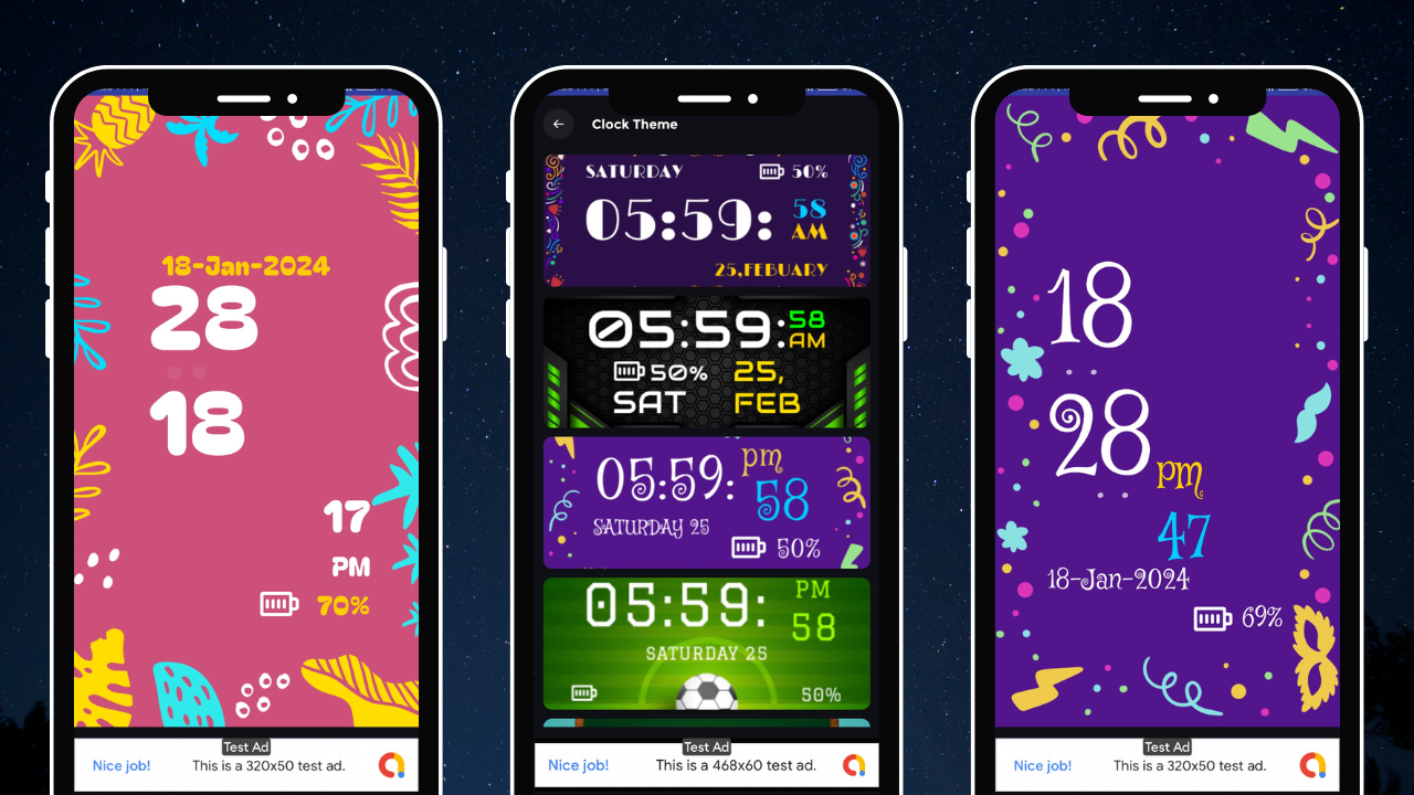 Digital Study Table Clock Android by MJAppsStudio | CodeCanyon