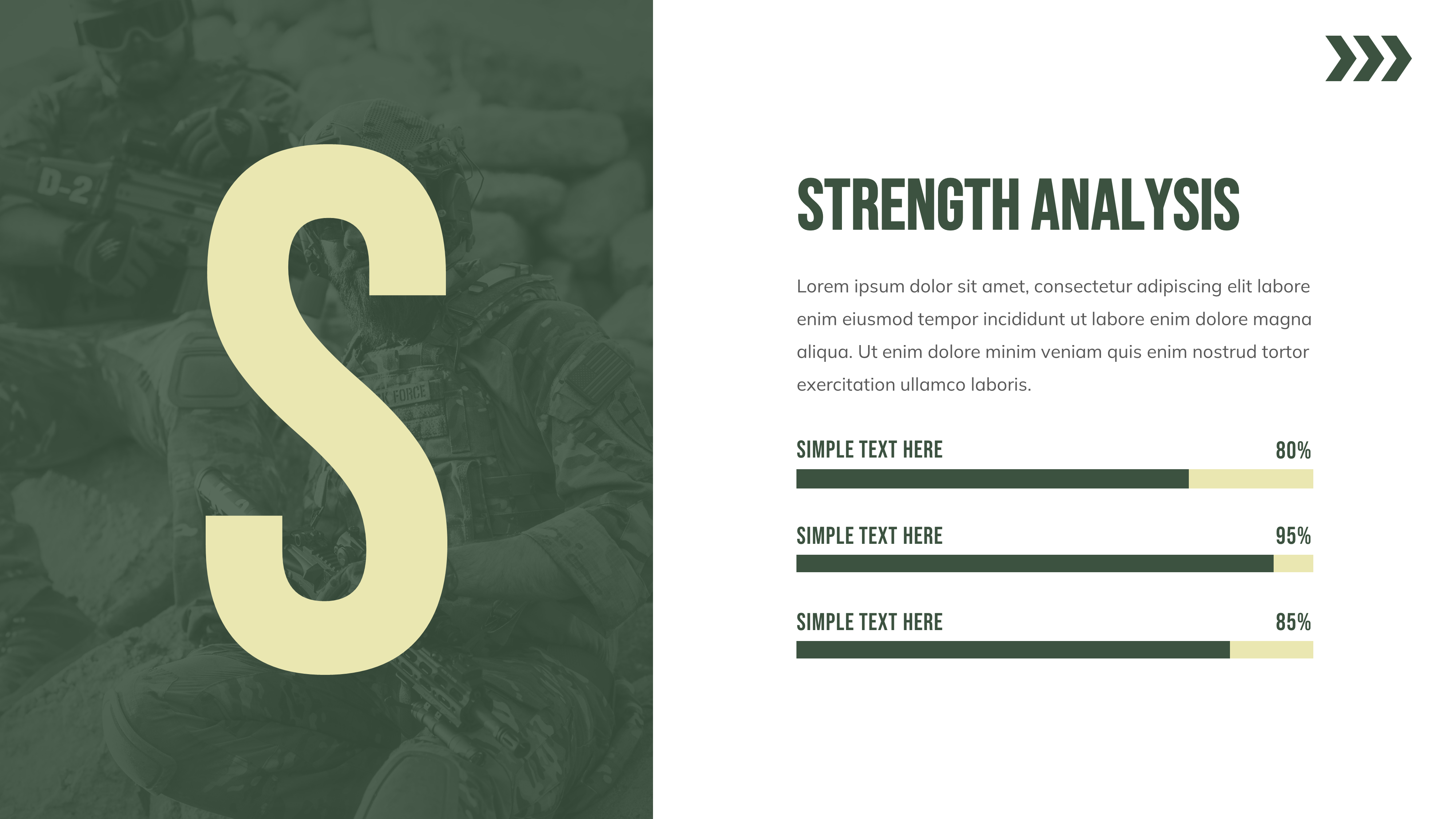 Battalion - Military Google Slide Template, Presentation Templates