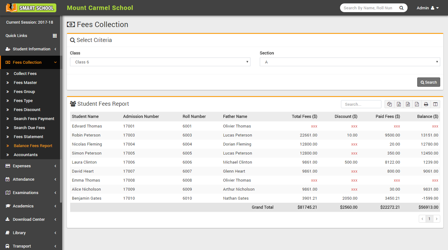 Smart School : School Management System by QDOCS | CodeCanyon