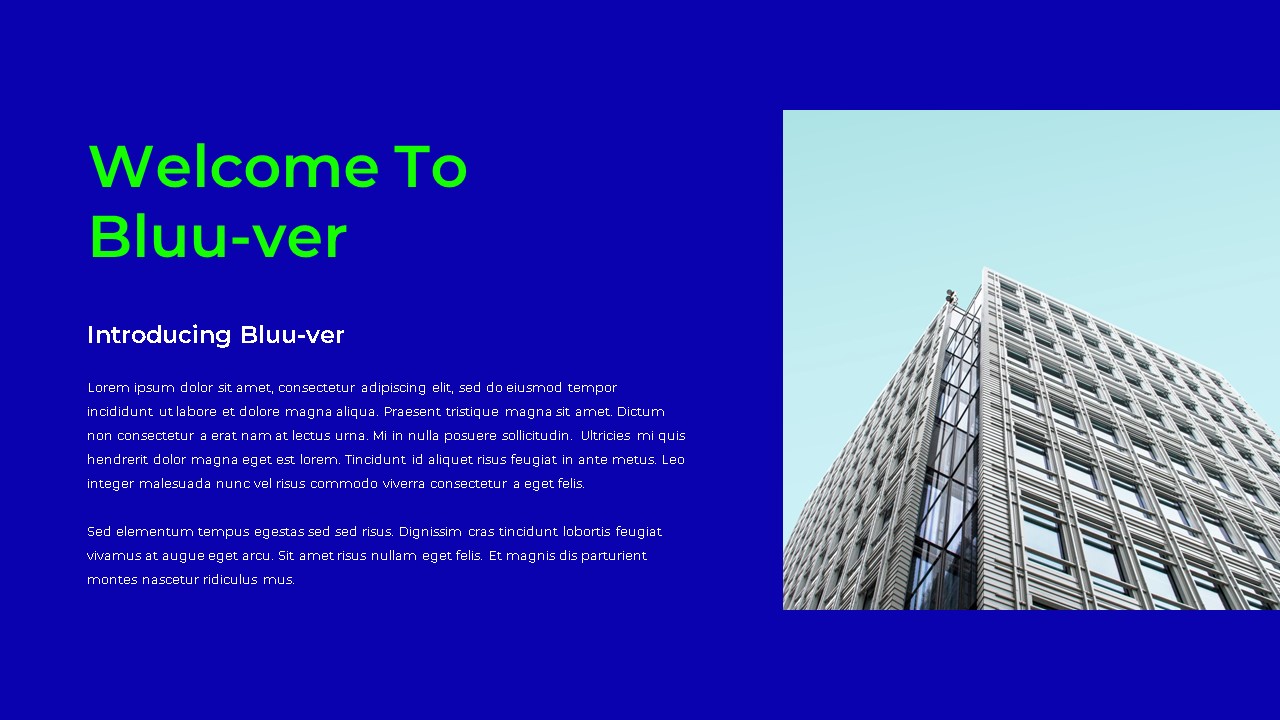 Bluu-ver - Business PowerPoint Template, Presentation Templates ...