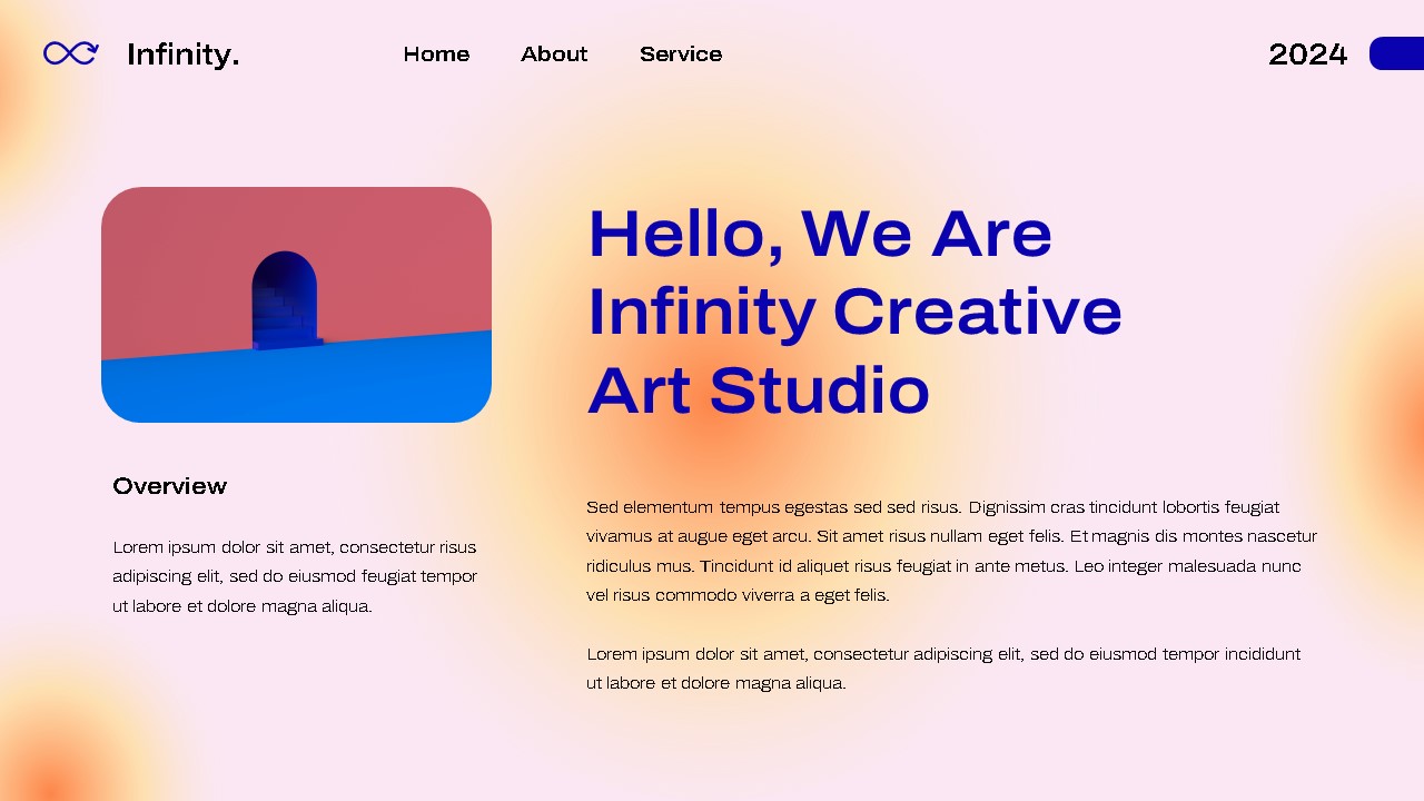 Infinity - Creative Art Studio Google Slides Template, Presentation ...