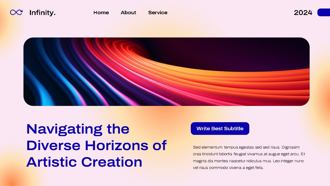 Infinity - Creative Art Studio Google Slides Template, Presentation ...