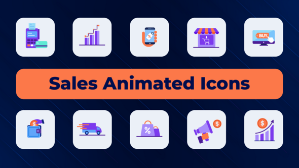 Sales Animated Icons, After Effects Project Files | VideoHive