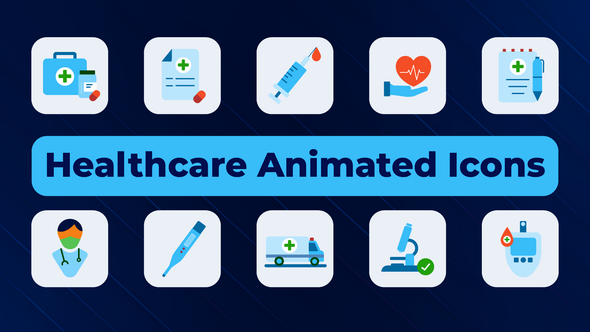 Healthcare Animated Icons, After Effects Project Files | VideoHive