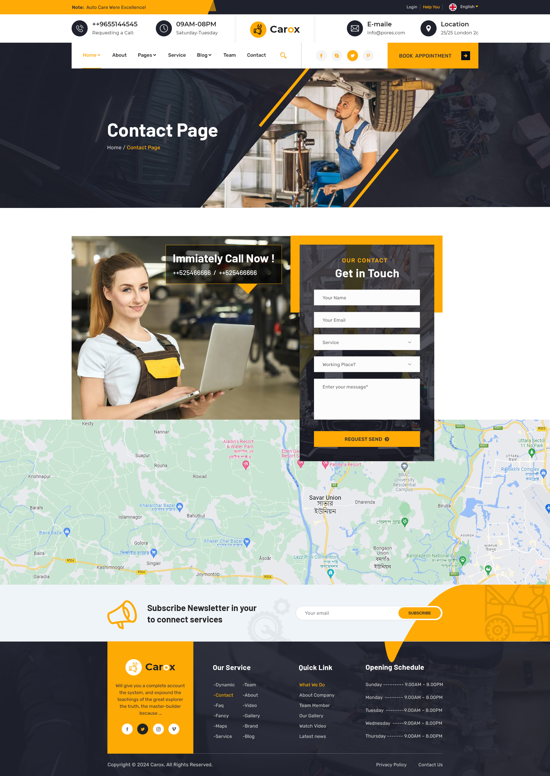Carox - Car Repair & Auto Service XD Template. by Werpax | ThemeForest