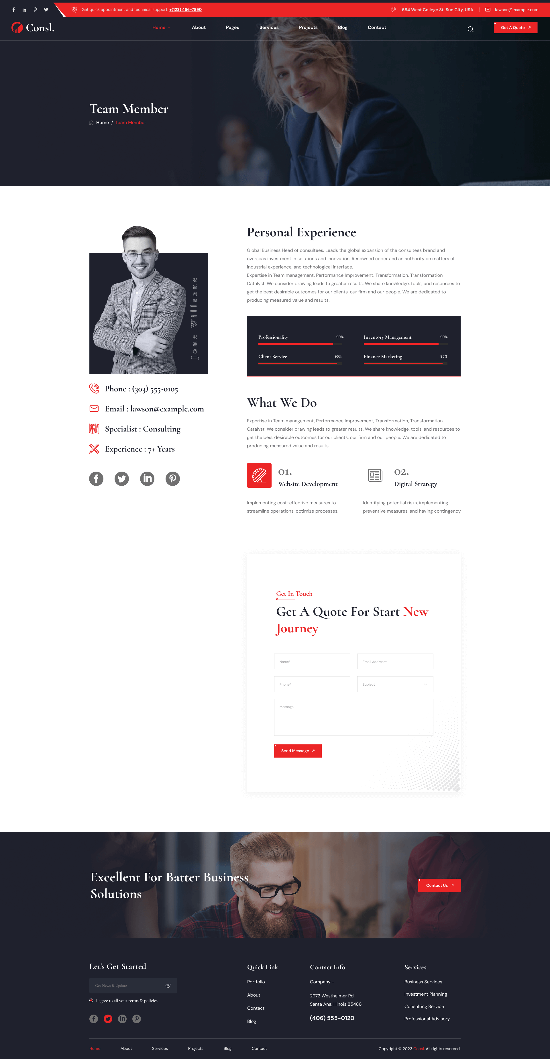 Consl - Consulting Business Figma Template by envalab | ThemeForest