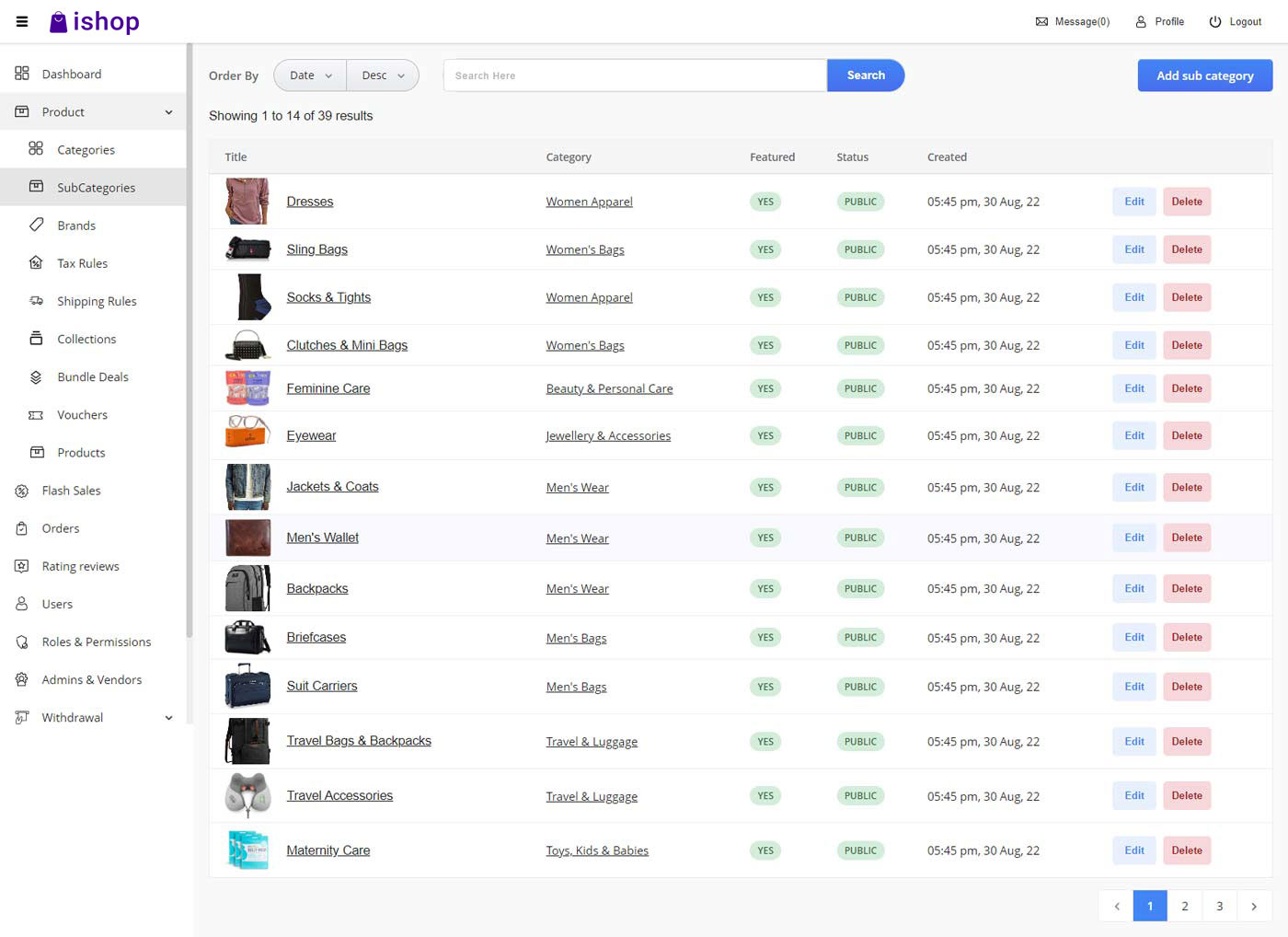 Ishop eCommerce - PWA Multivendor eCommerce CMS - Laravel & Vue by WEBZED