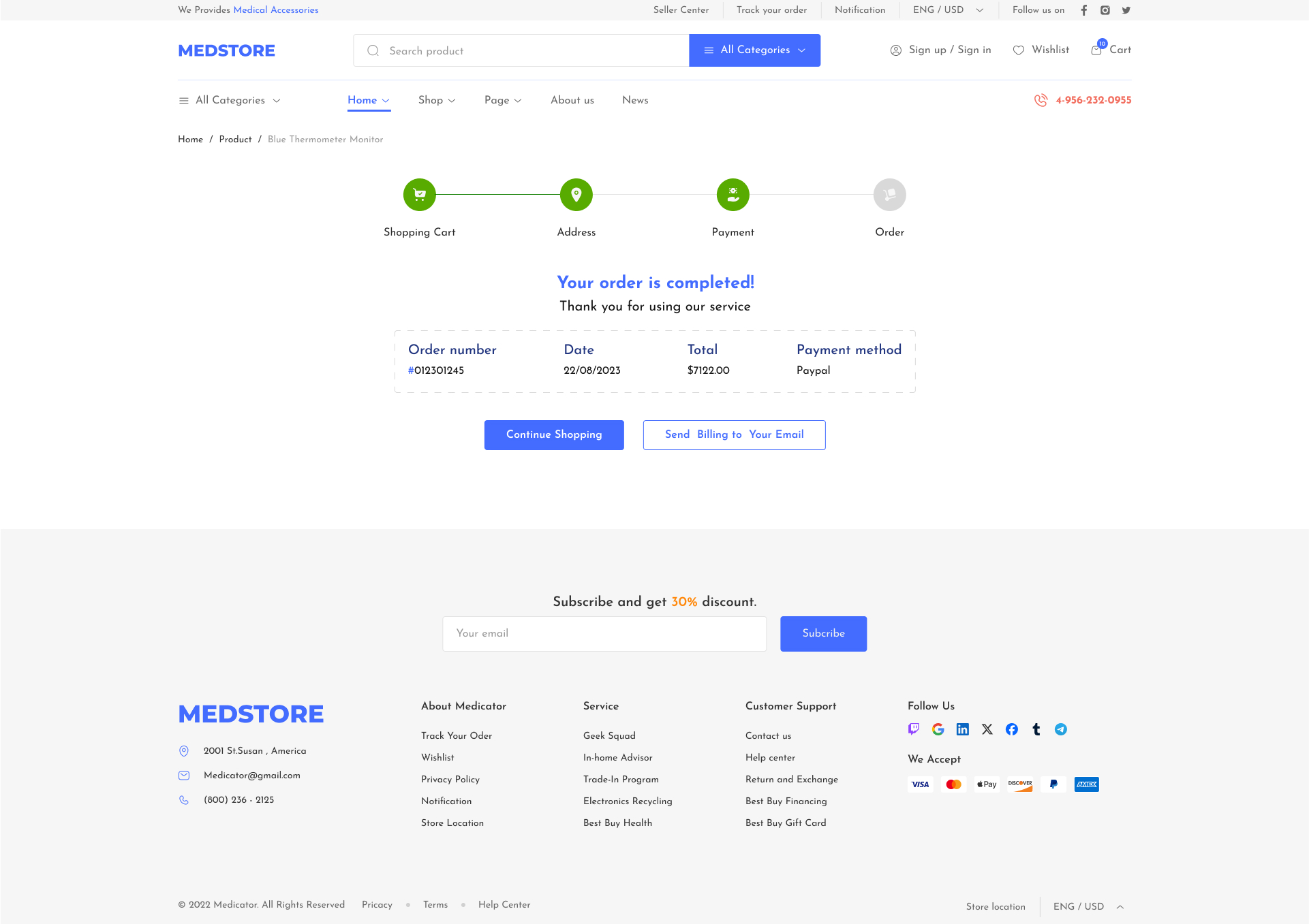 MEDSTORE - Medical & Multipurpose eCommerce Figma Template by nouthemes
