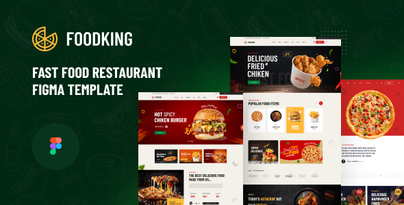 Foodking - Fast Food Restaurant Figma Template by modinatheme | ThemeForest