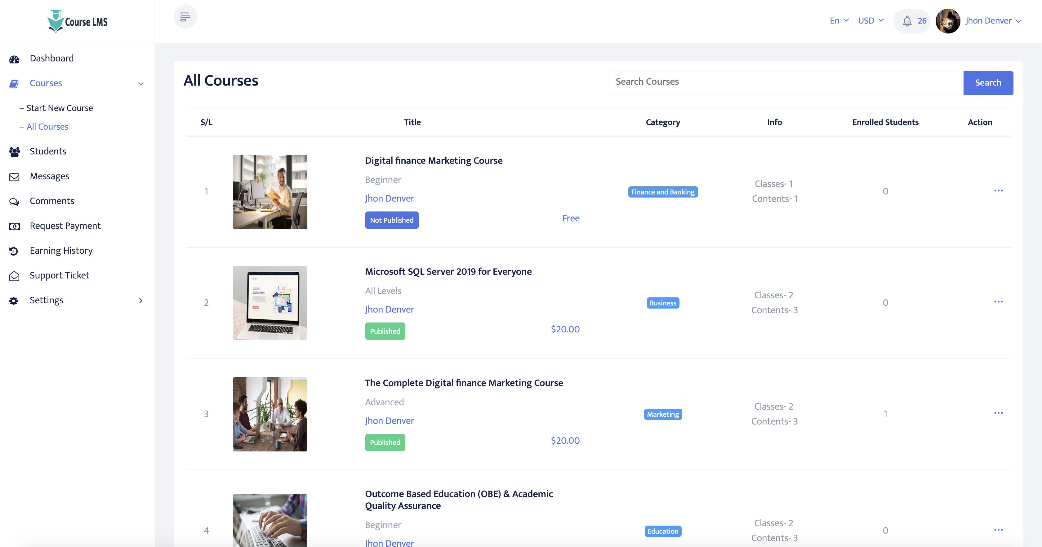 Course LMS - Online Learning Management System by imjol | CodeCanyon