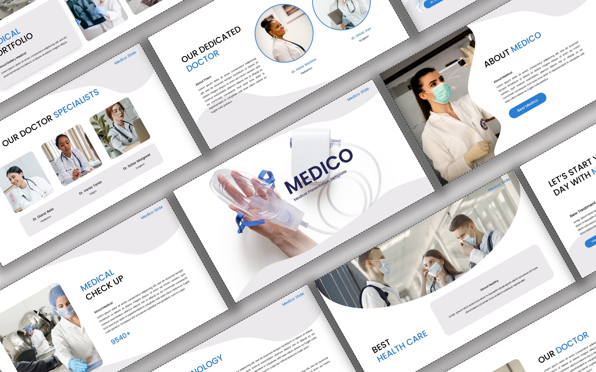Medico - Business Google Slide Template, Presentation Templates ...