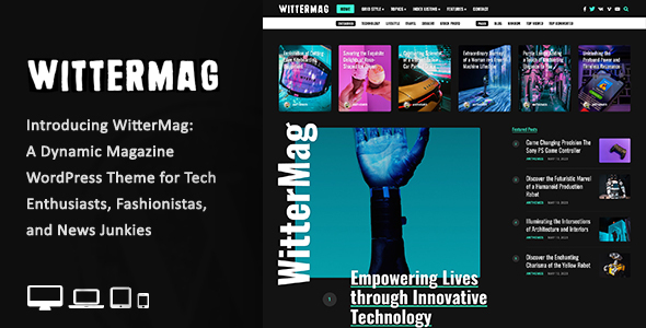 WitterMag - Modern Magazine WordPress Theme by An-Themes | ThemeForest