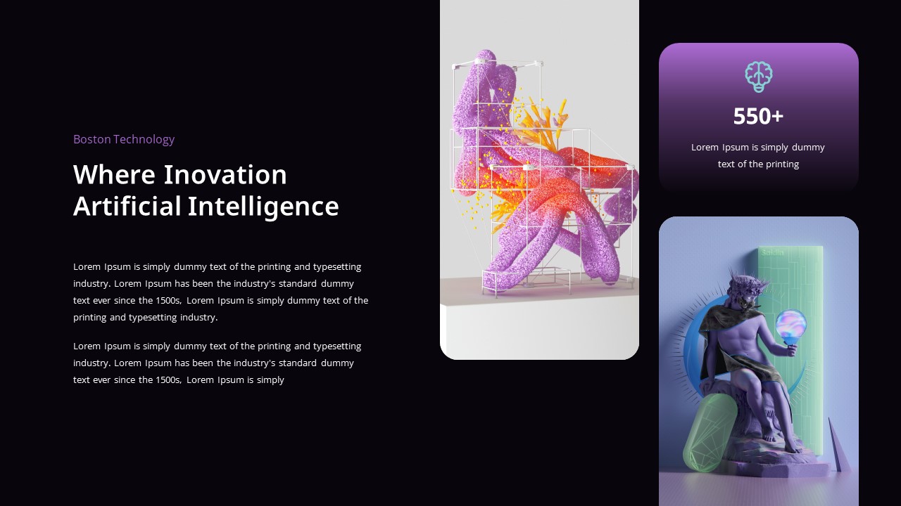 Boston - Artificial Intelligence AI PowerPoint, Presentation Templates