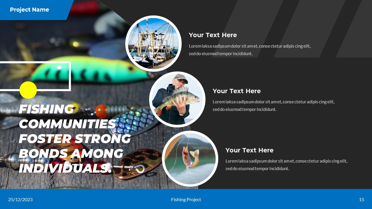 Fishing Community Team Activity Presentation Powerpoint Template ...