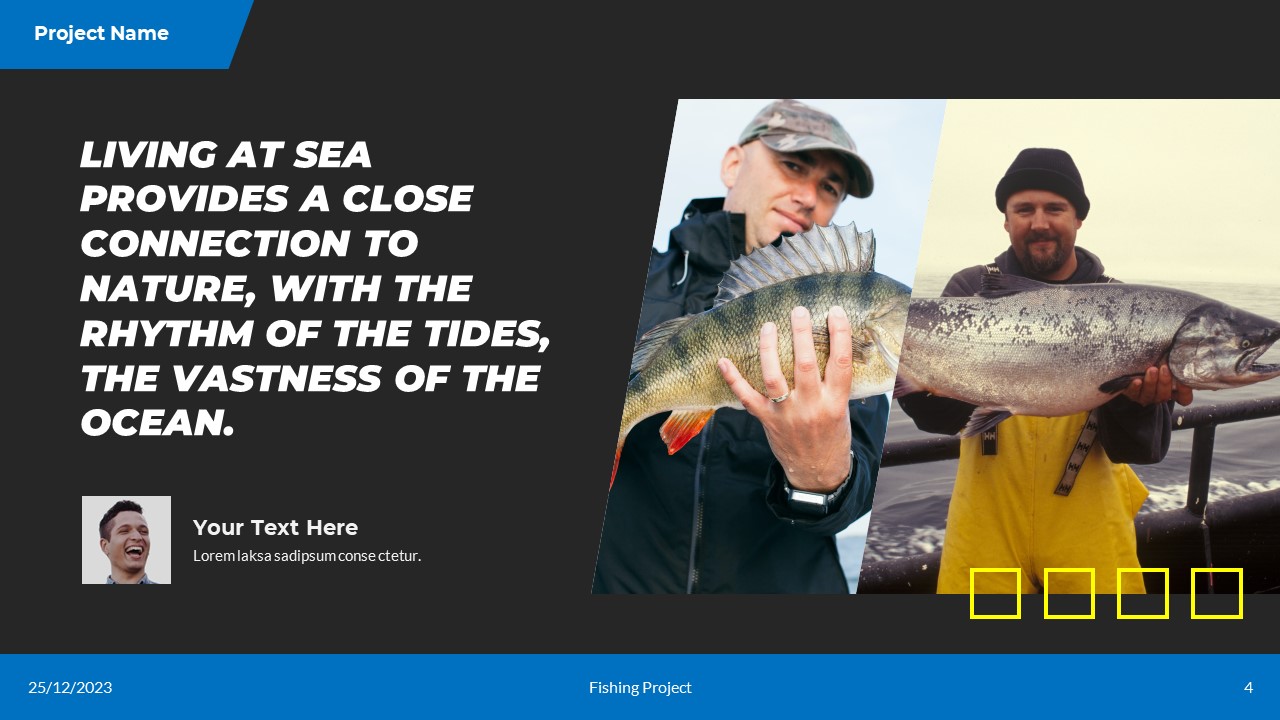 Fishing Community Team Activity Presentation Powerpoint Template ...