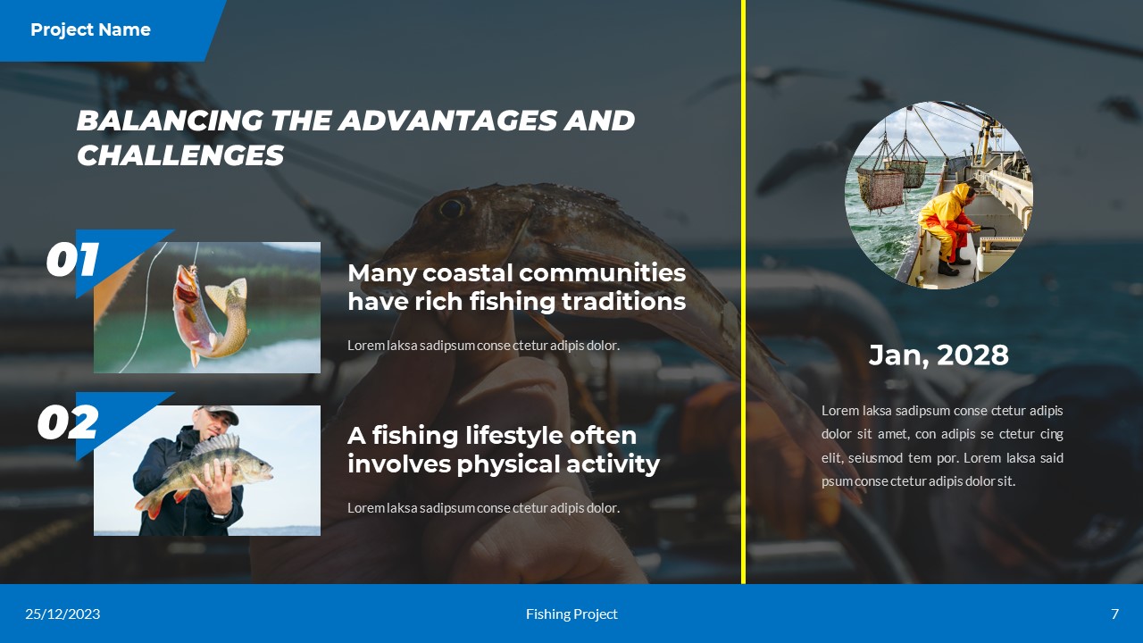 Fishing Community Team Activity Presentation Powerpoint Template ...