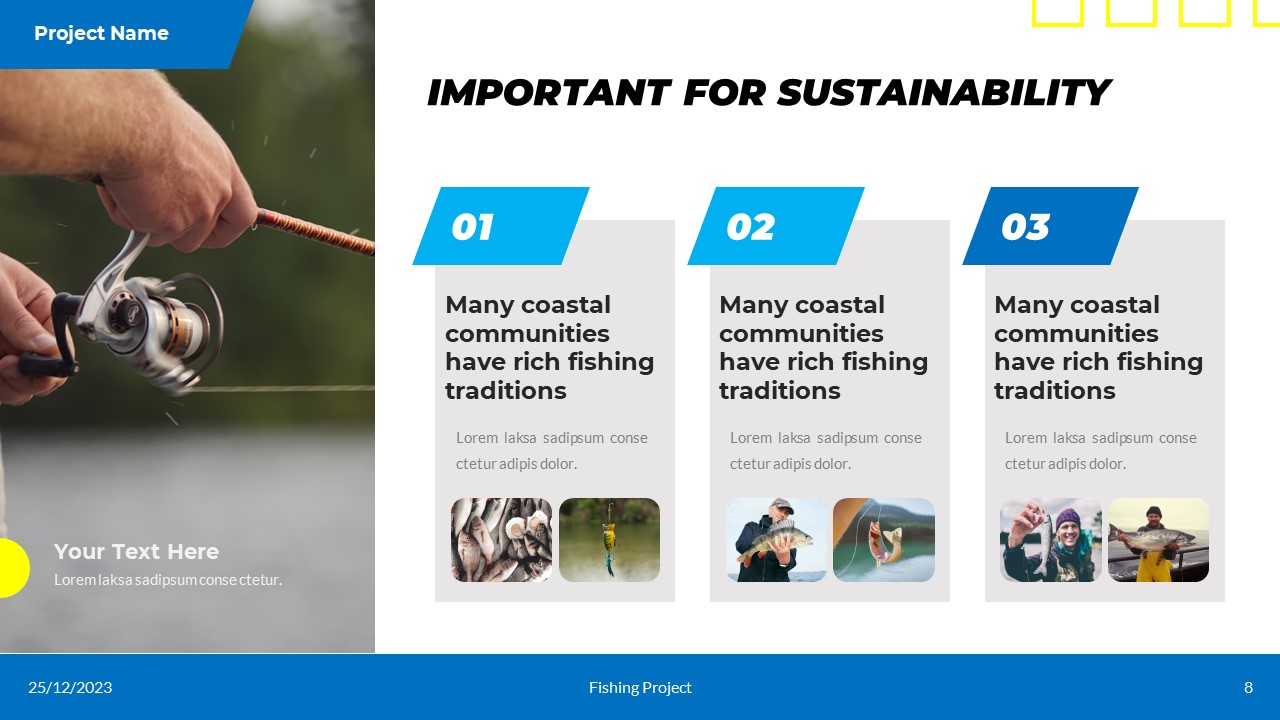 Fishing Community Team Activity Presentation Powerpoint Template ...