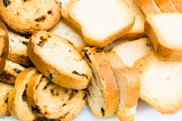 pile of mini toasts Stock Photo by wirestock | PhotoDune