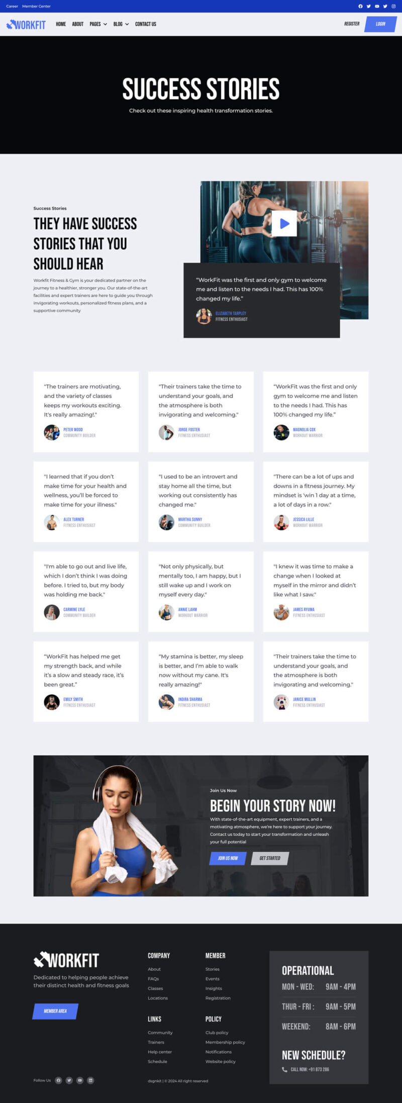 WorkFit - Fitness & Gym Elementor Pro Template Kit by DsgnKit | ThemeForest