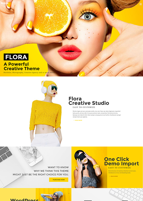 Flora - Responsive Creative WordPress Theme by Wyde | ThemeForest