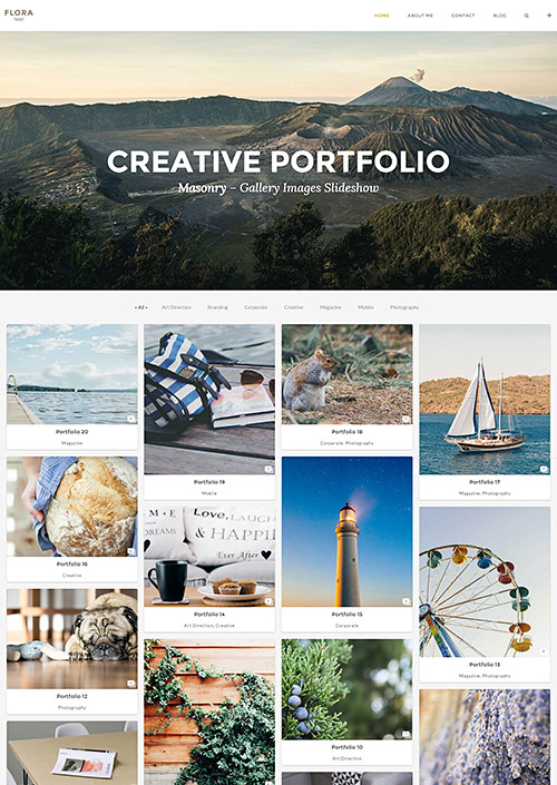 Flora - Responsive Creative WordPress Theme by Wyde | ThemeForest